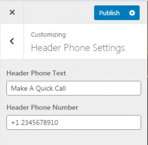 How To Configure Header Phone Settings ? - Prosys Themes Documentations