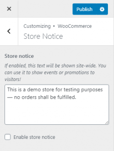 How To Configure Store Notice? - Prosys Themes Documentations